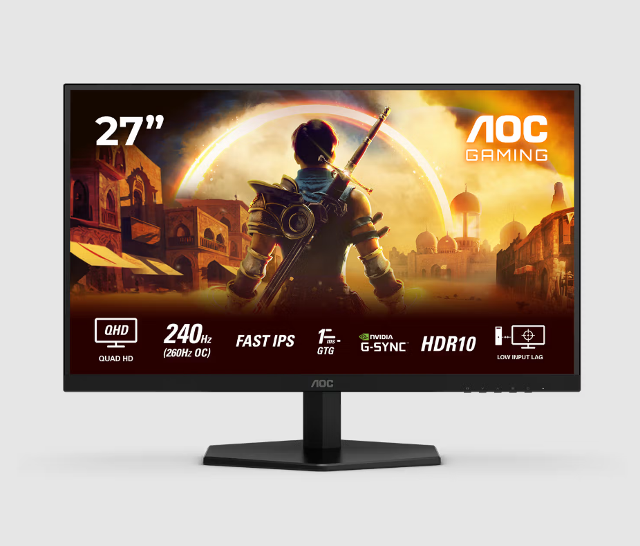 Монитор AOC 27" Q27G42ZE, 16:9, IPS, QHD, 1ms, 300cd, 240Hz, HDMI, DP