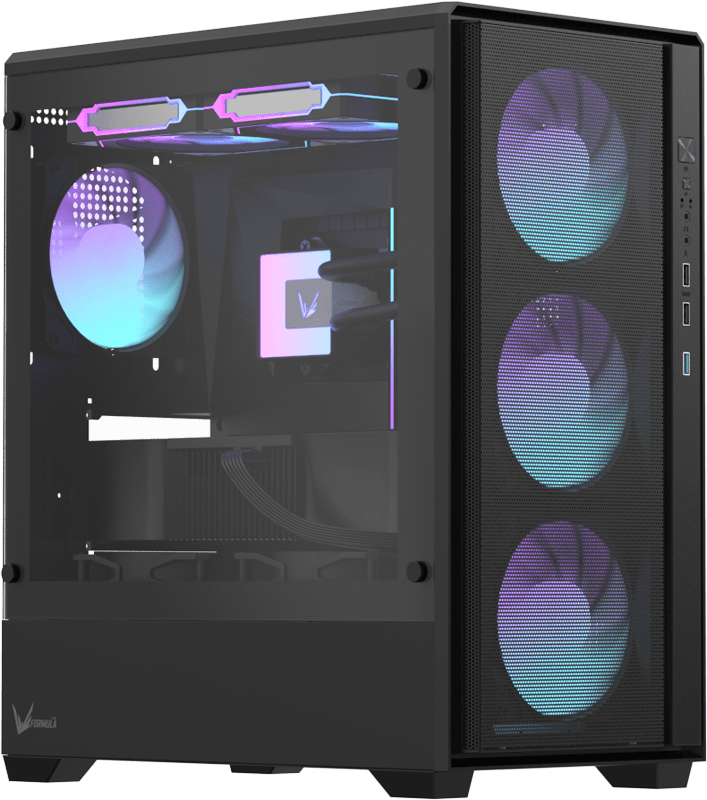 Корпус для компьютера FORMULA Air Mesh G5 Black, ATX, без БП