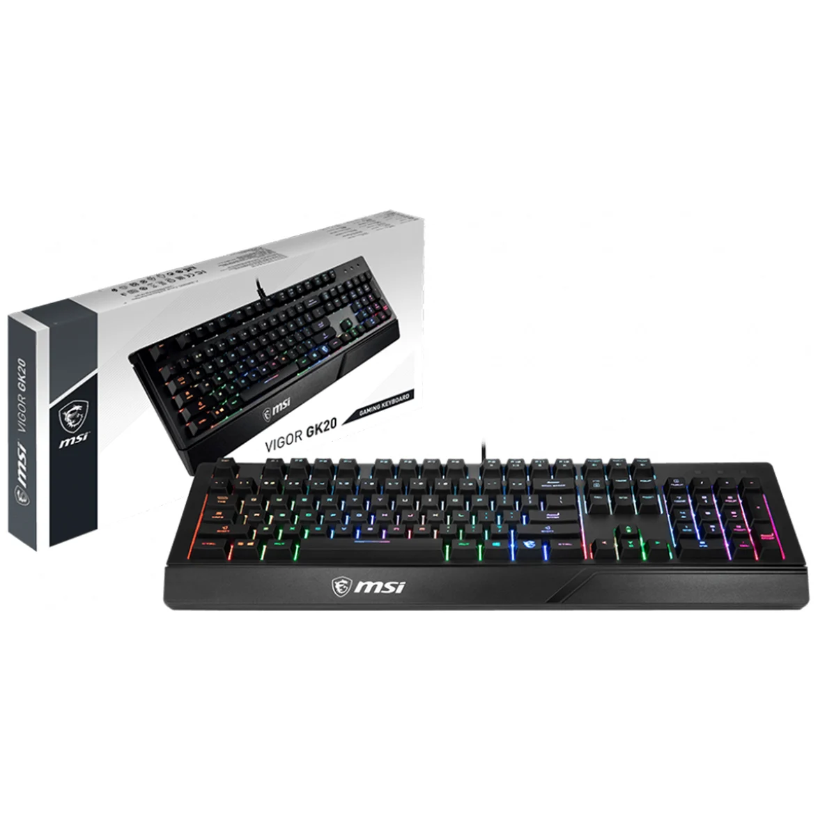 Клавиатура игровая Vigor GK20 RU черный USB LED