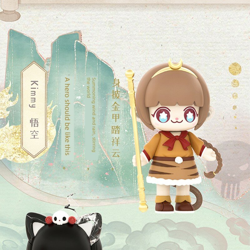 Коллекционная фигурка Kimmy Miki Mythical Series: Оригинальная, милая, в национальном стиле, винтажная, модный подарок