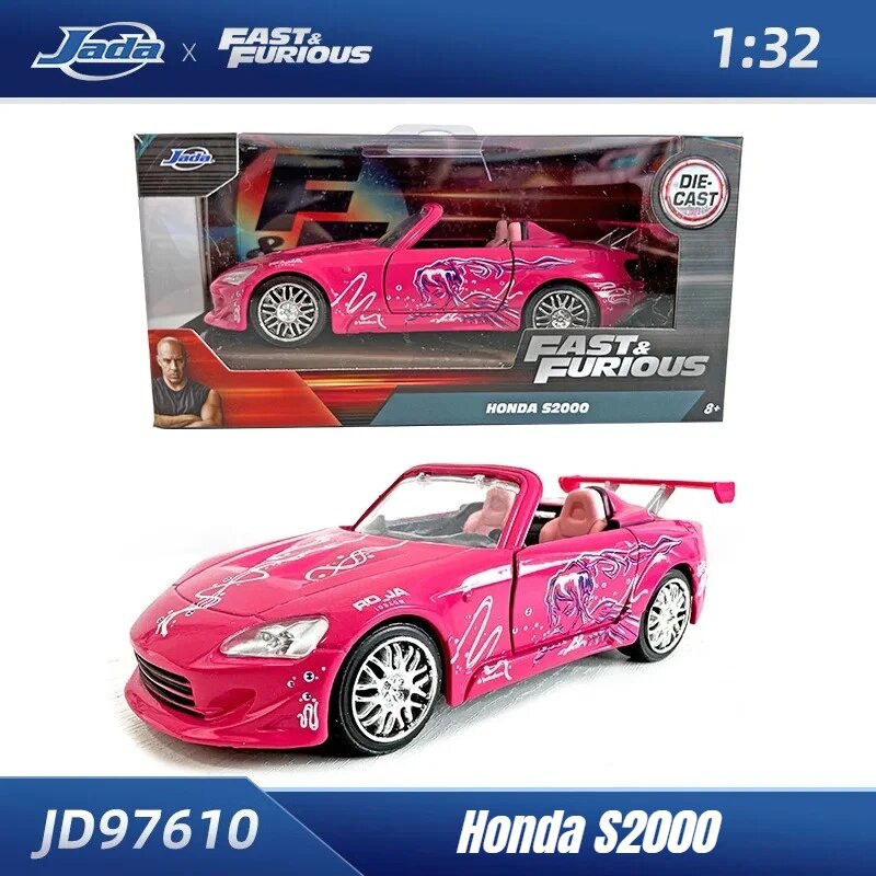 Jada Fast & Furious Honda S2000, розовый, 1:32
