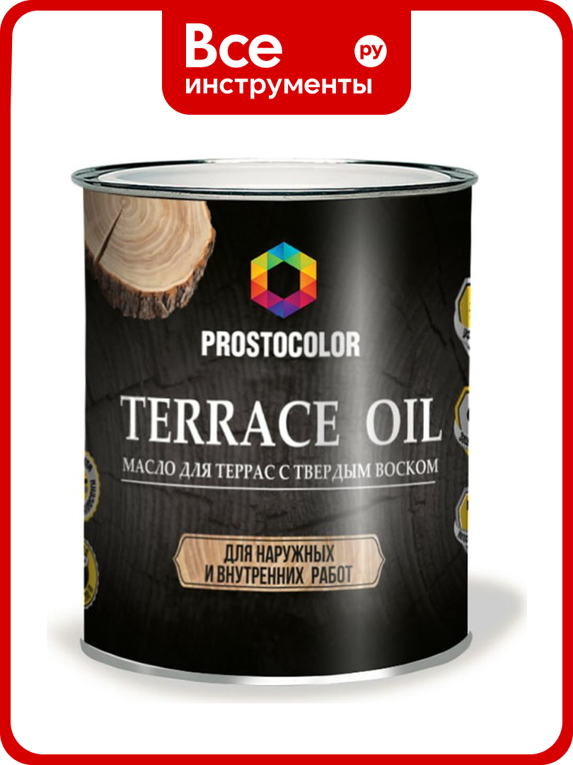 Масло для террас PROSTOCOLOR орех, 0,75л 101150