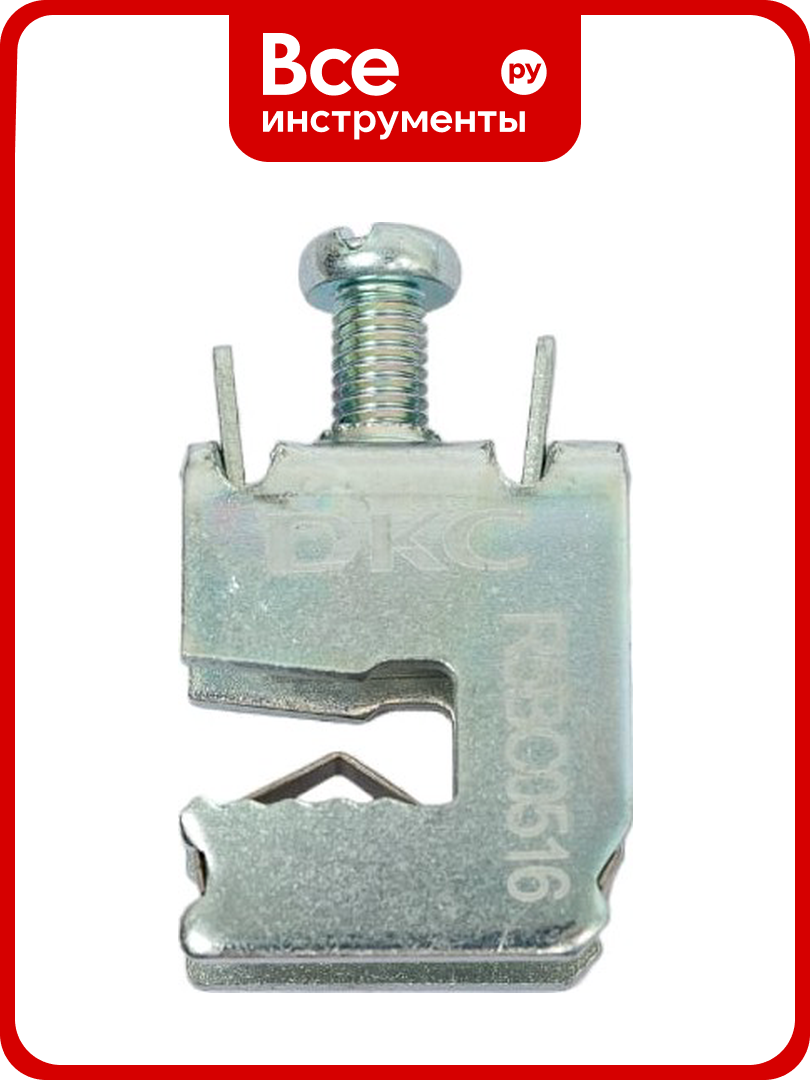 Шинная клемма для кабеля DKC сечение шины 5 мм, кабель 1,5-16 мм 10шт R5BC0516 для прокладки электрических сетей
