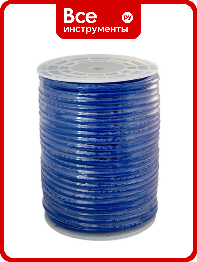 Шланг прямой PVC 13×19 мм, 50 м NORM H1319PVC, армированный гибридный ПВХ, устойчив к холоду, выдерживает давление