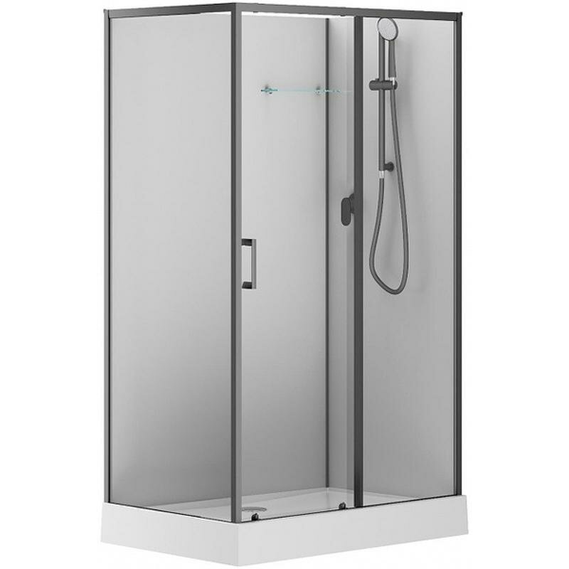 Душевая кабина Aquanet Passion EVO 120x80 282011 черный профиль, без гидромассажа, правая