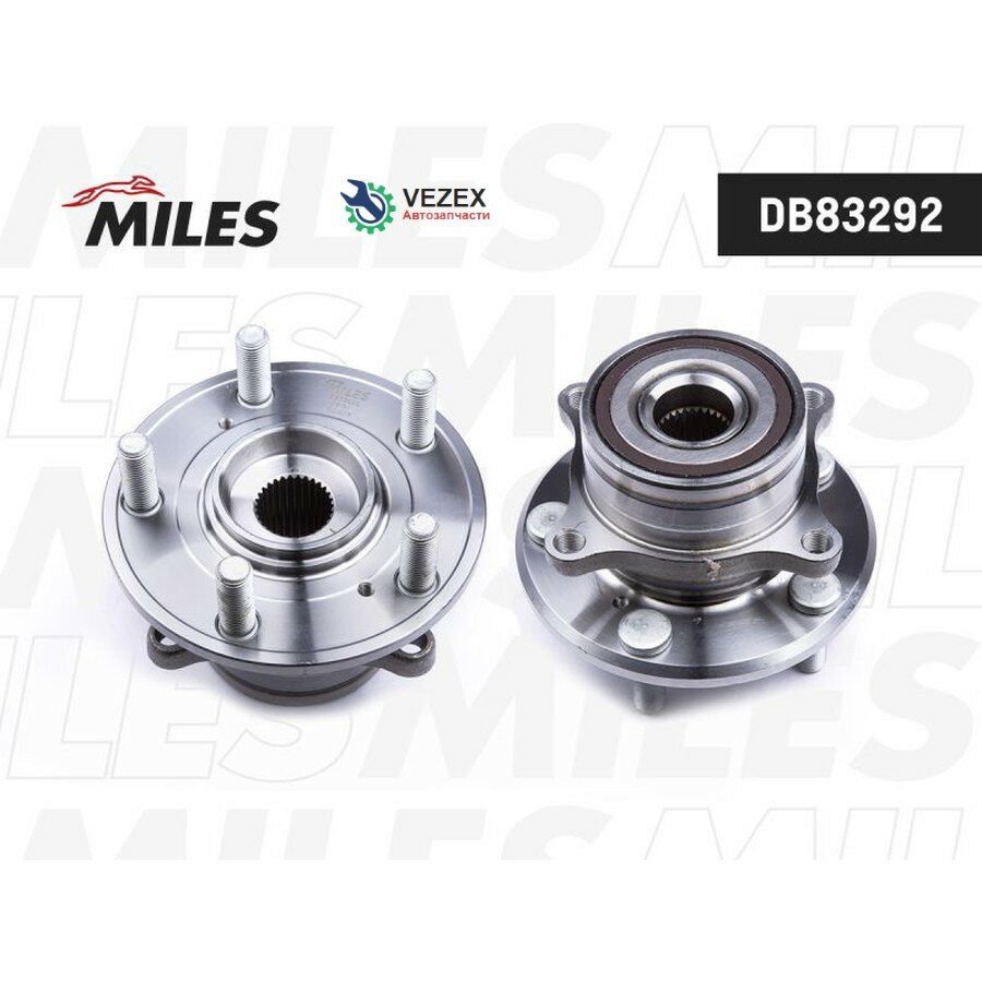 MILES DB83292 Ступица колеса передняя с подшипником HONDA PILOT/ACURA MDX II 06- AWD DB83292