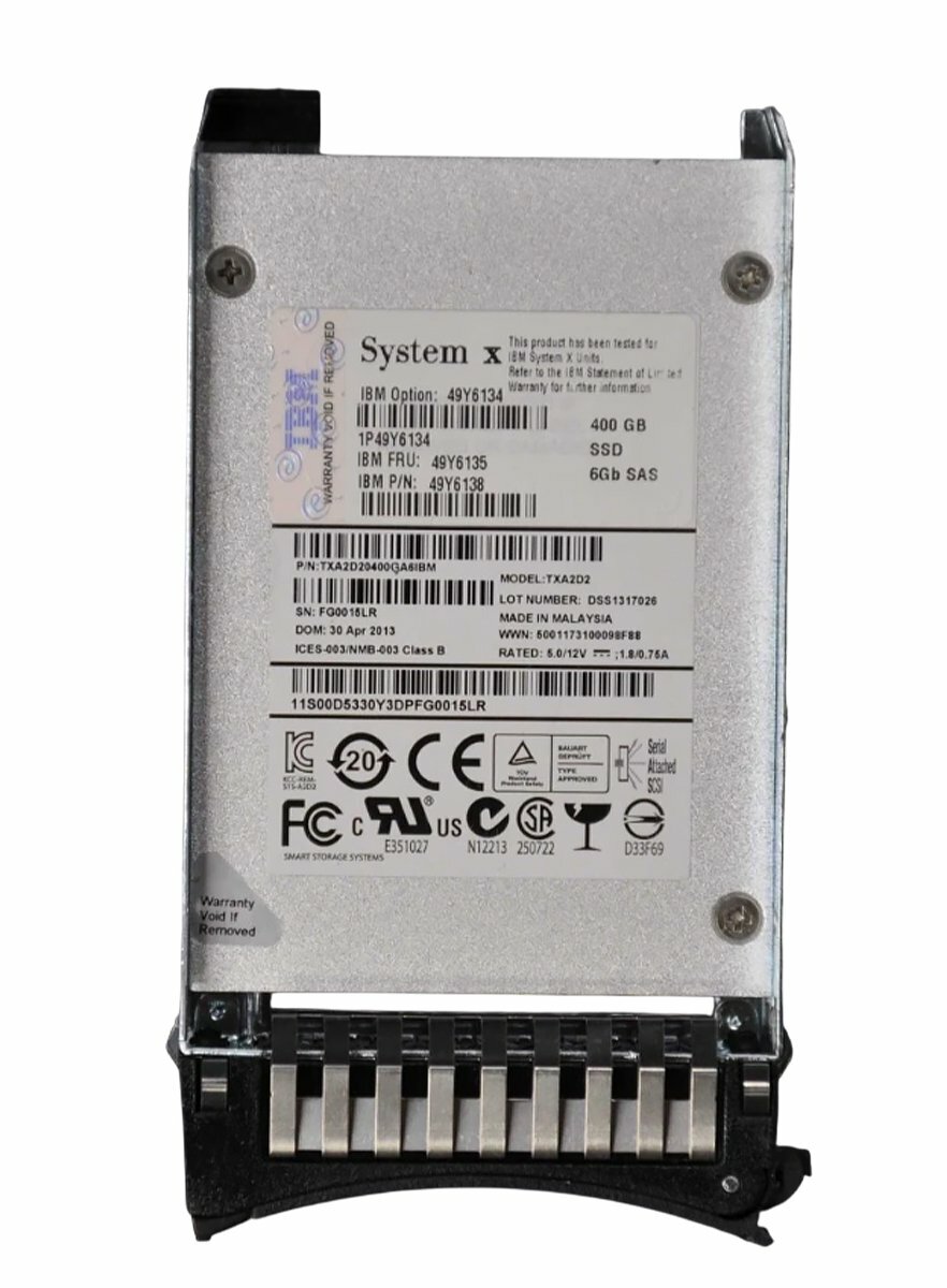 Жесткий диск IBM 400Gb SAS 2.5" SSD 49Y6138