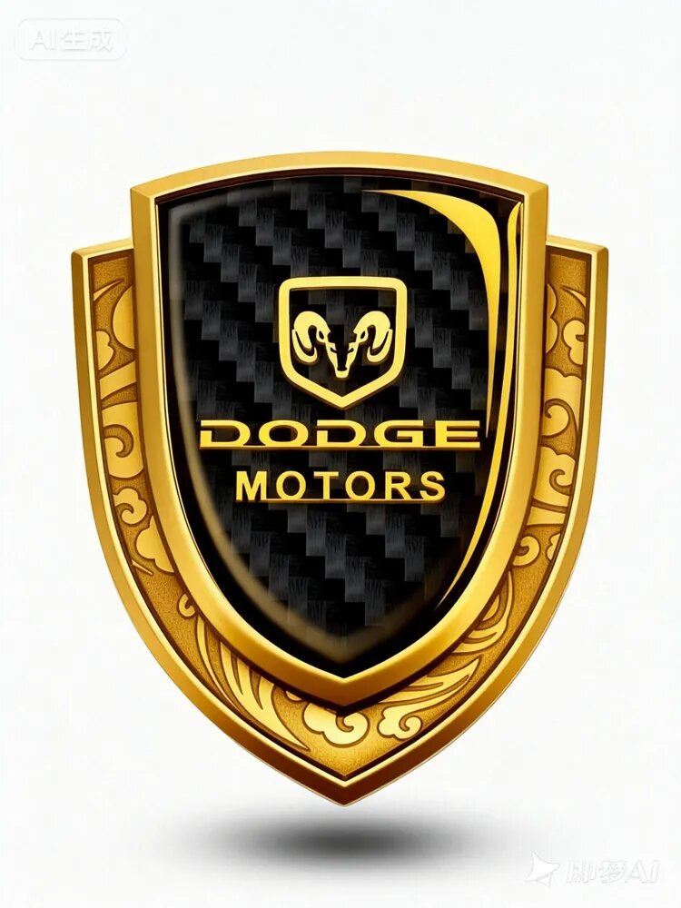 Dodge Emblem задний багажник щит эмблема значок наклейка для Dodge 1 шт. Желтый