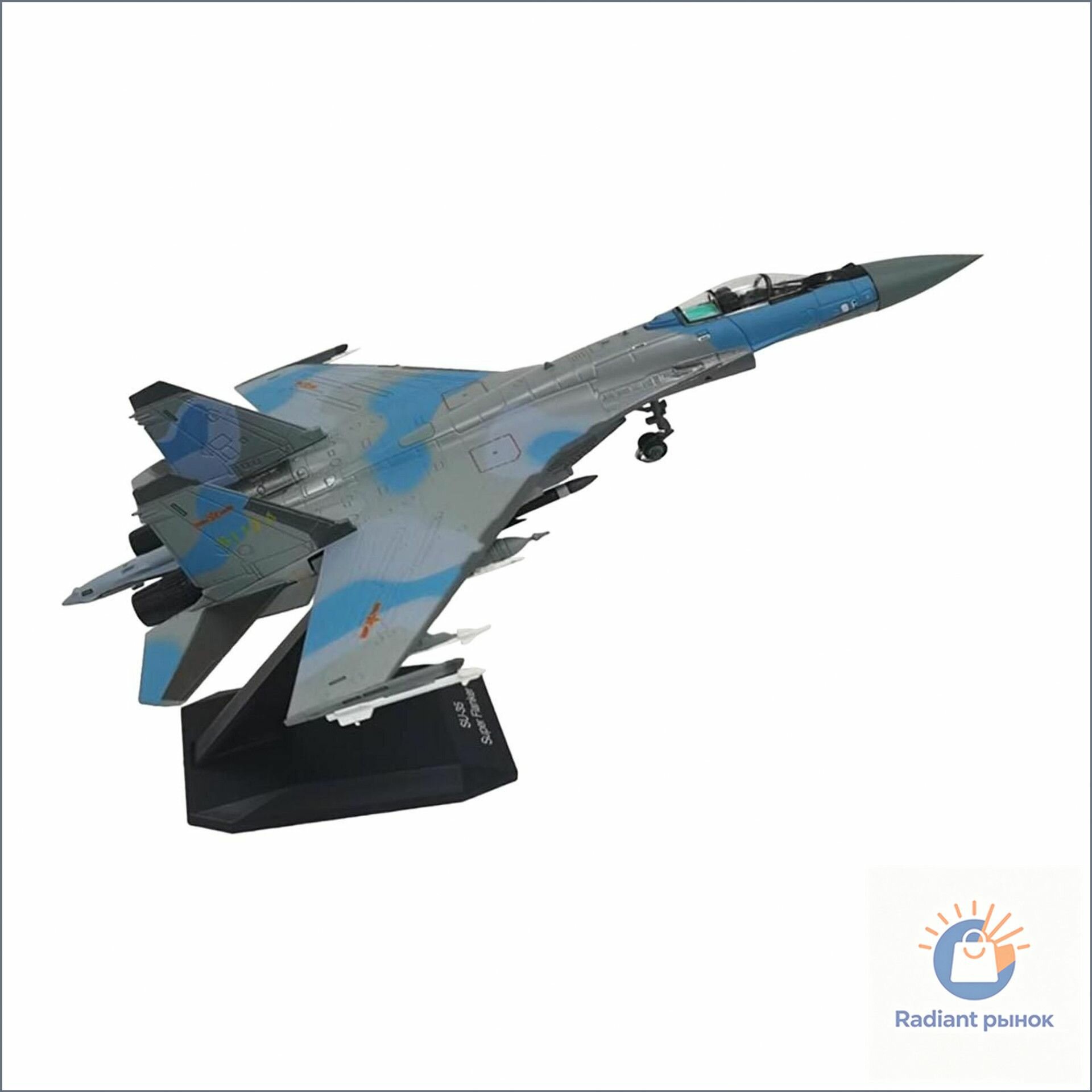 Модель истребителя SU-35 из сплава, коллекционная