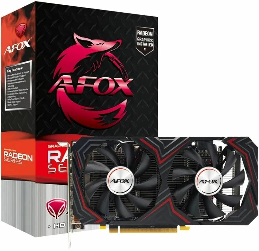 Видеокарта Afox RX580 8GB GDDR5 256bit 3xDP HDMI 2FAN RTL