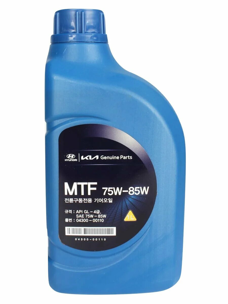 Масло трансмиссионное Hyundai MOBIS MTF 75w85 GL-4 (1л) п/с (Корея) 04300-00110