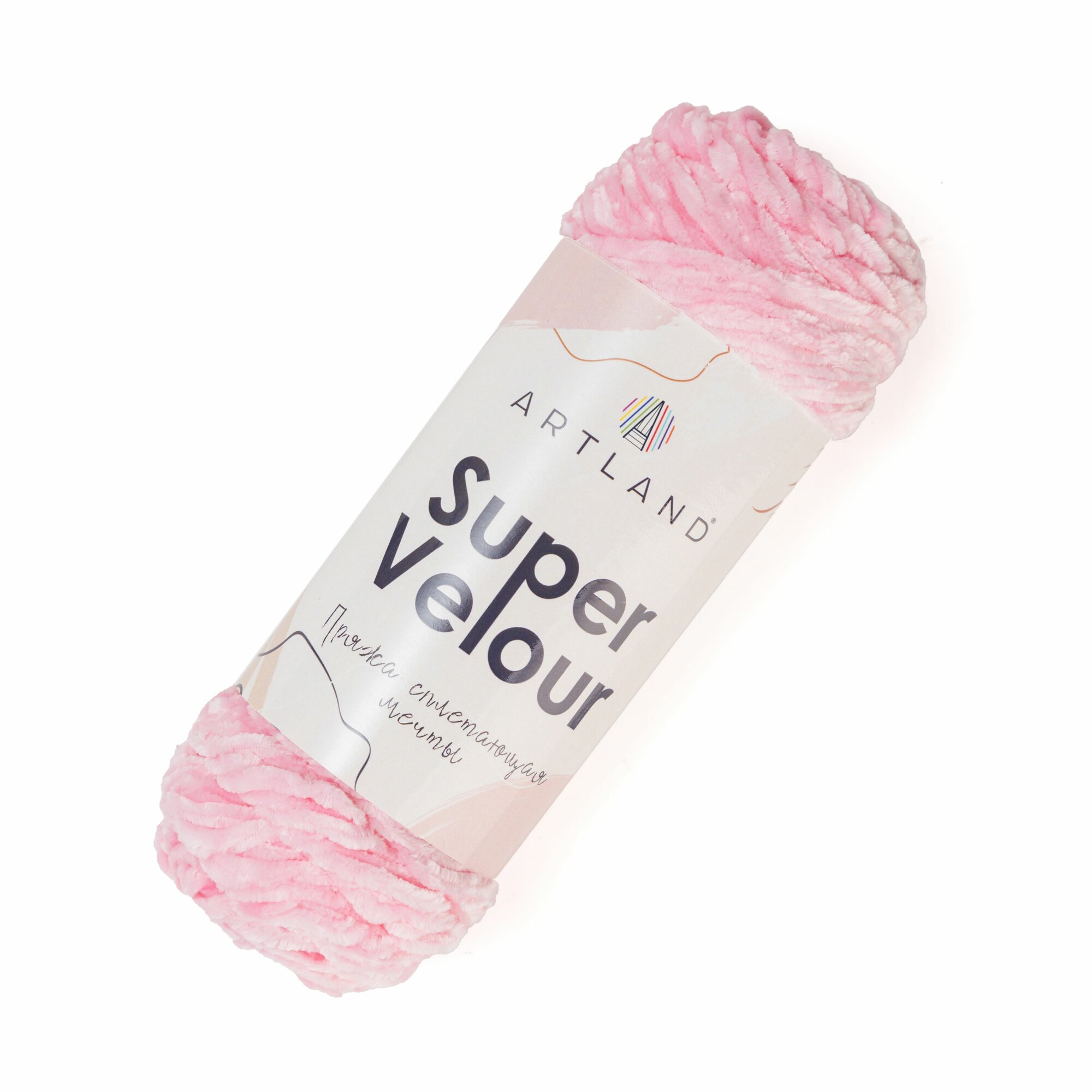 Пряжа для вязания Artland Super Velour 4 мотка (120 м, 95 гр), цвет 03 розовый