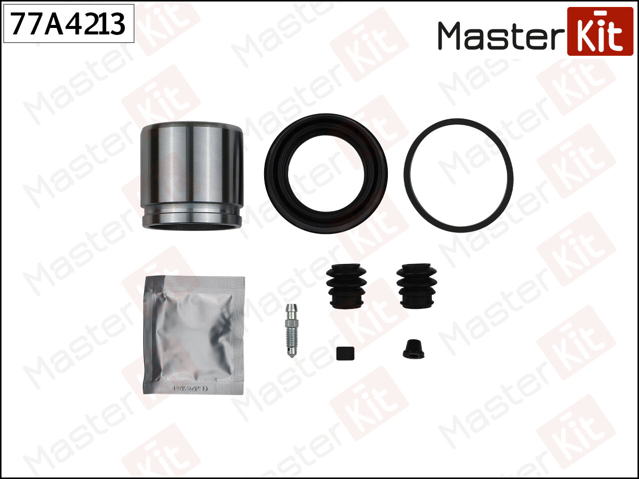 Ремкомплект тормозного суппорта + поршень Subaru IMPREZA (GC) 1992 - 2001, LEGACY III (BE) 1, MASTERKIT 77A4213