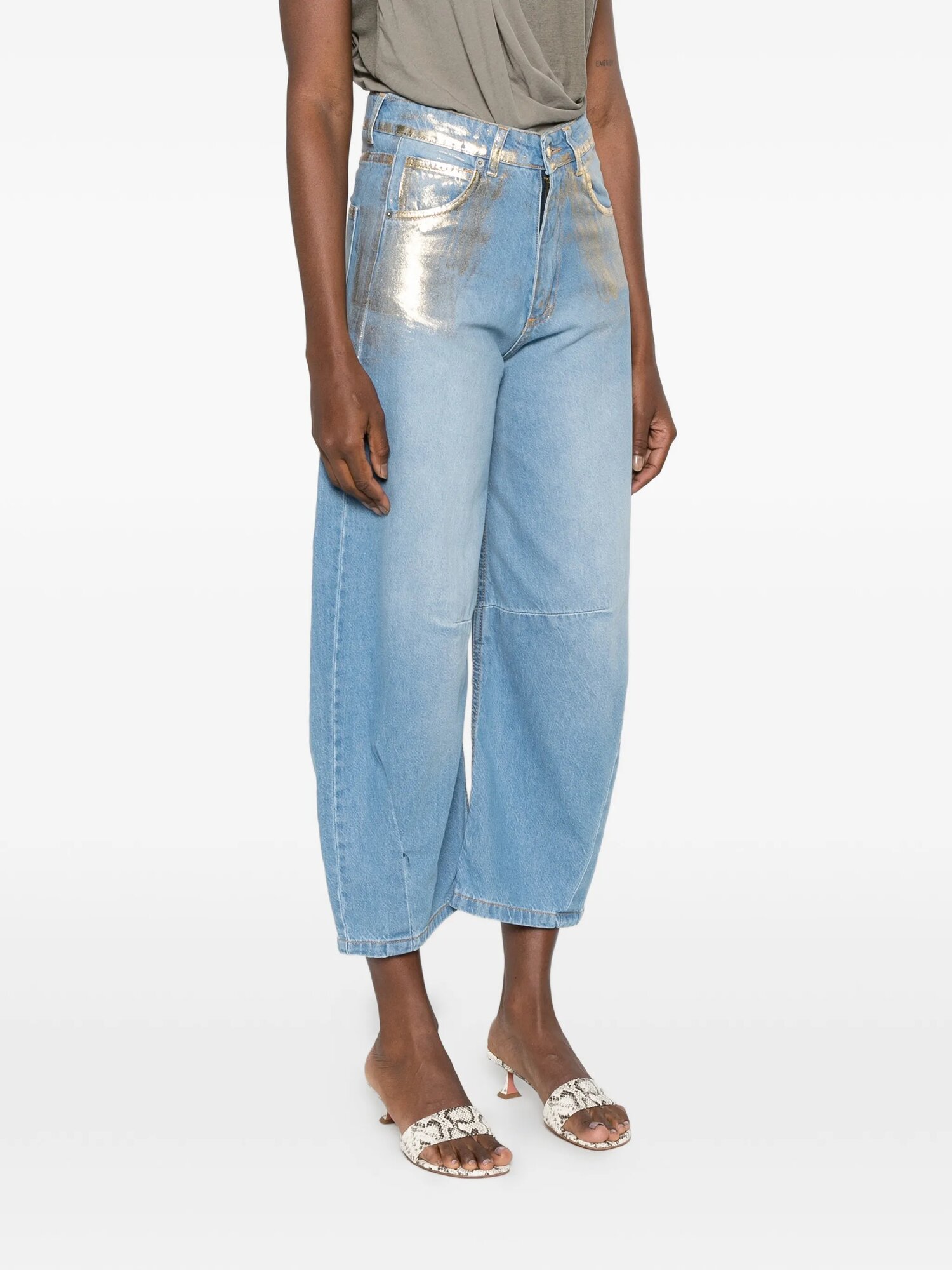 Джинсы Marc Ellis Metallic-effect jeans, размер 38 — фото 1