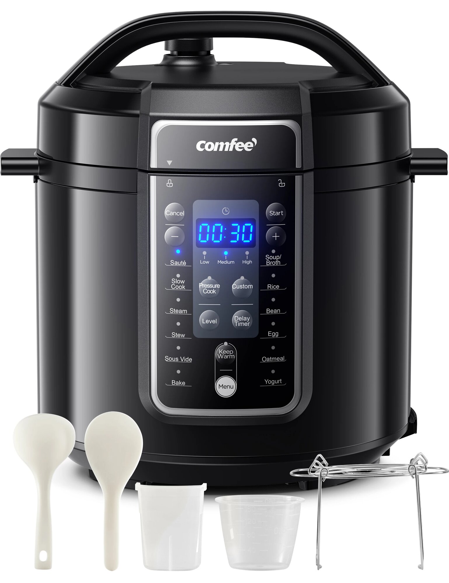 Электропрессованный мультиварка COMFEE’ 9 в 1 с 13 предустановками Instant Multi Cooker Olla de Presion Slow Cooker Rice Cooker Steamer Sauté Y