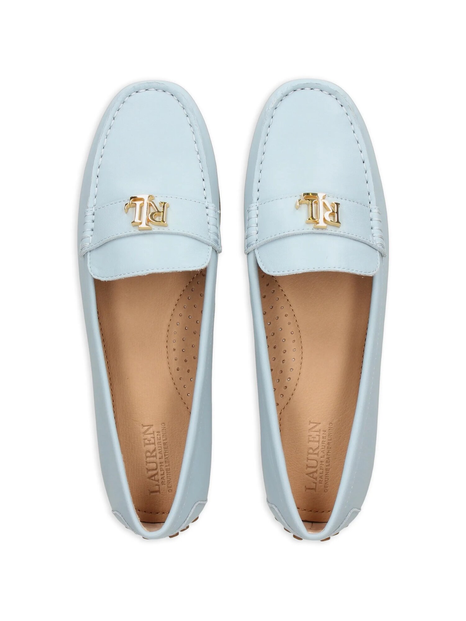 Лоферы Lauren Ralph Lauren Logo-plaque loafers, размер 10, blue — фото 1
