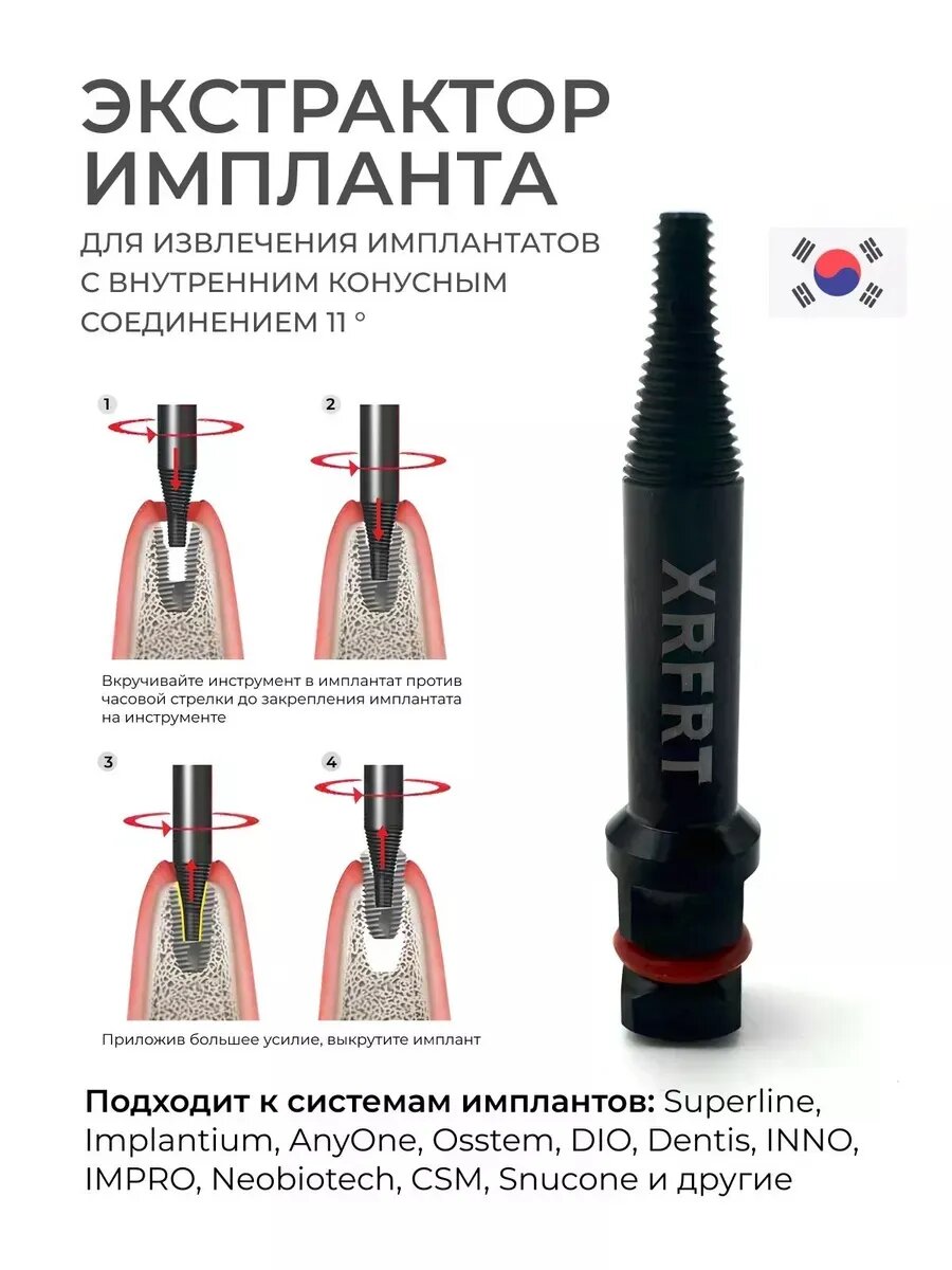 XRFRT Экстрактор имплантов 11 градусов