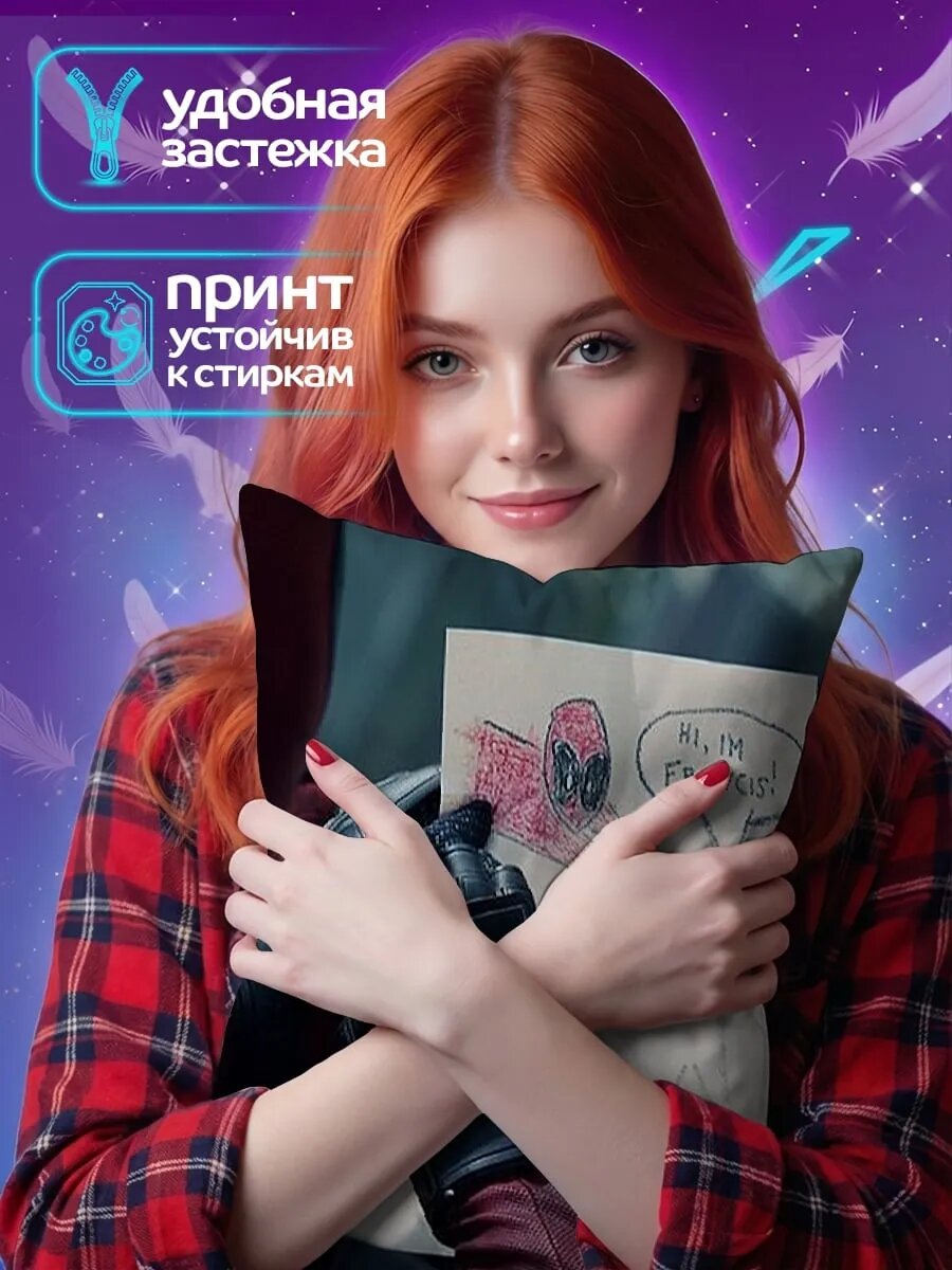 Подушка дакимакура Дэдпул рисует — фото 1