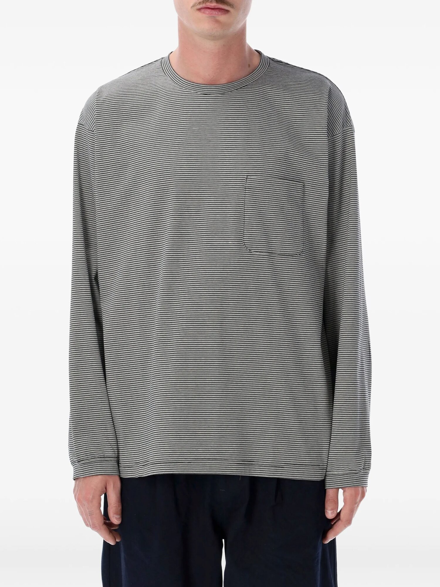 Футболка Stripeded chest-pocket T-shirt