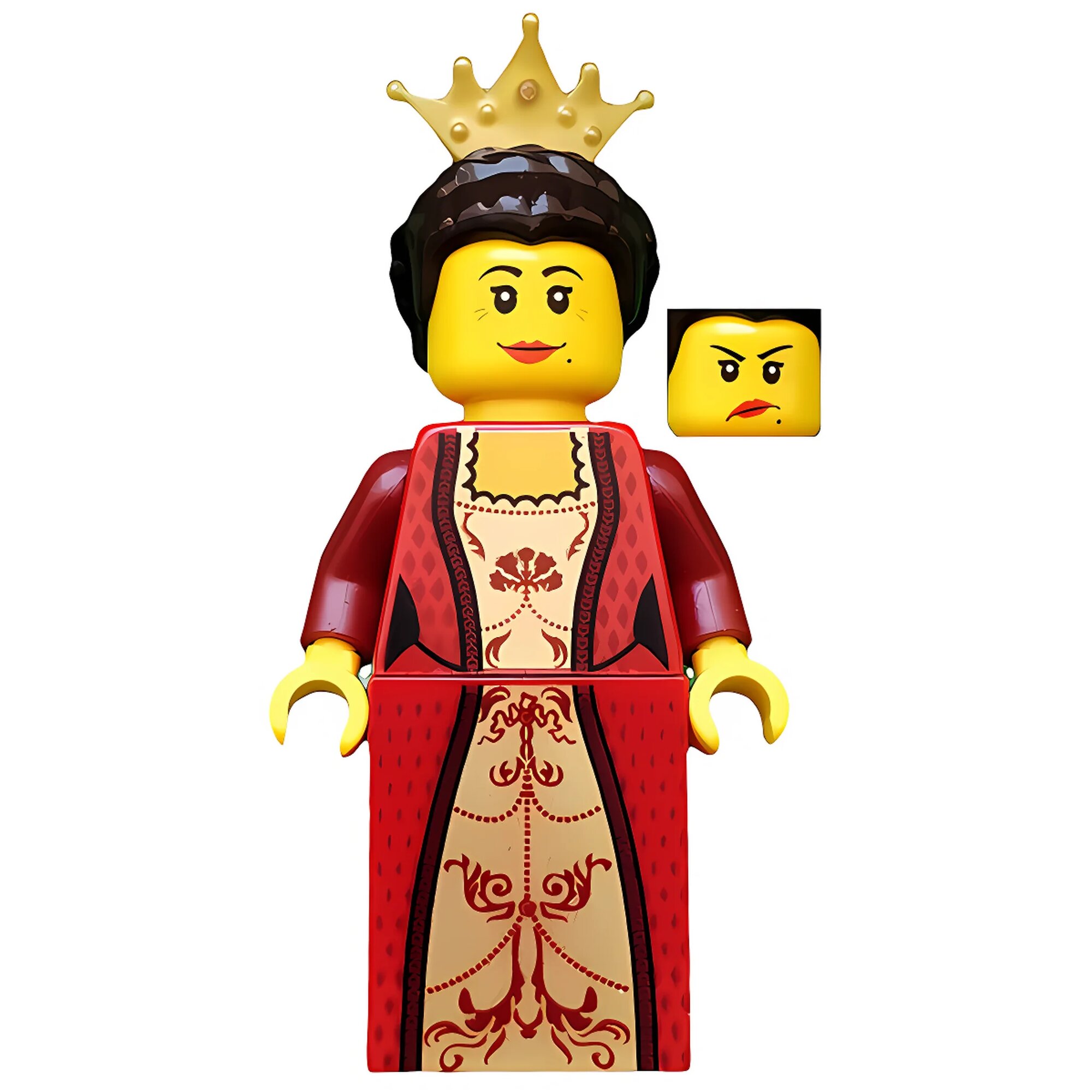 Минифигурка Lego Castle Kingdoms - Queen with Dark Brown Hair cas504 U