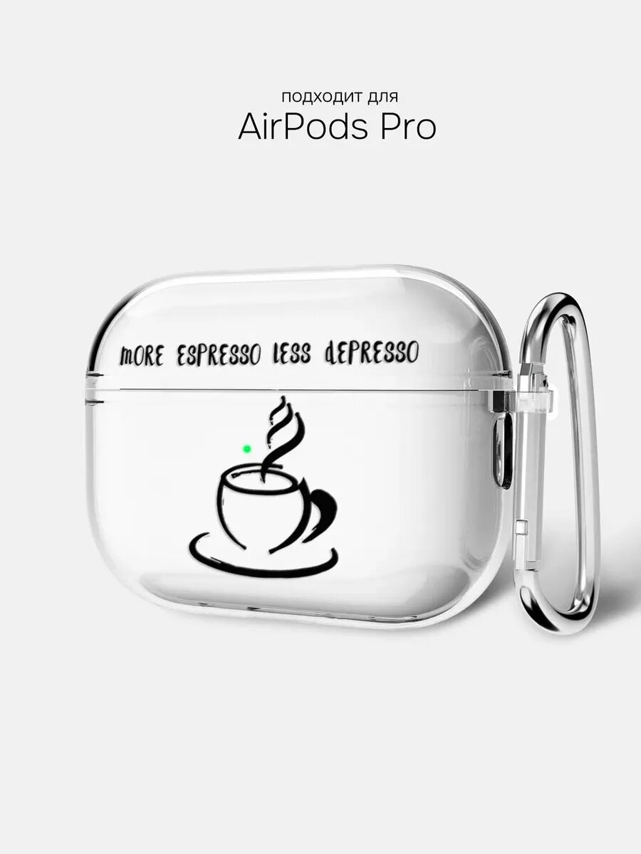 Чехол на AirPods Pro с надписью