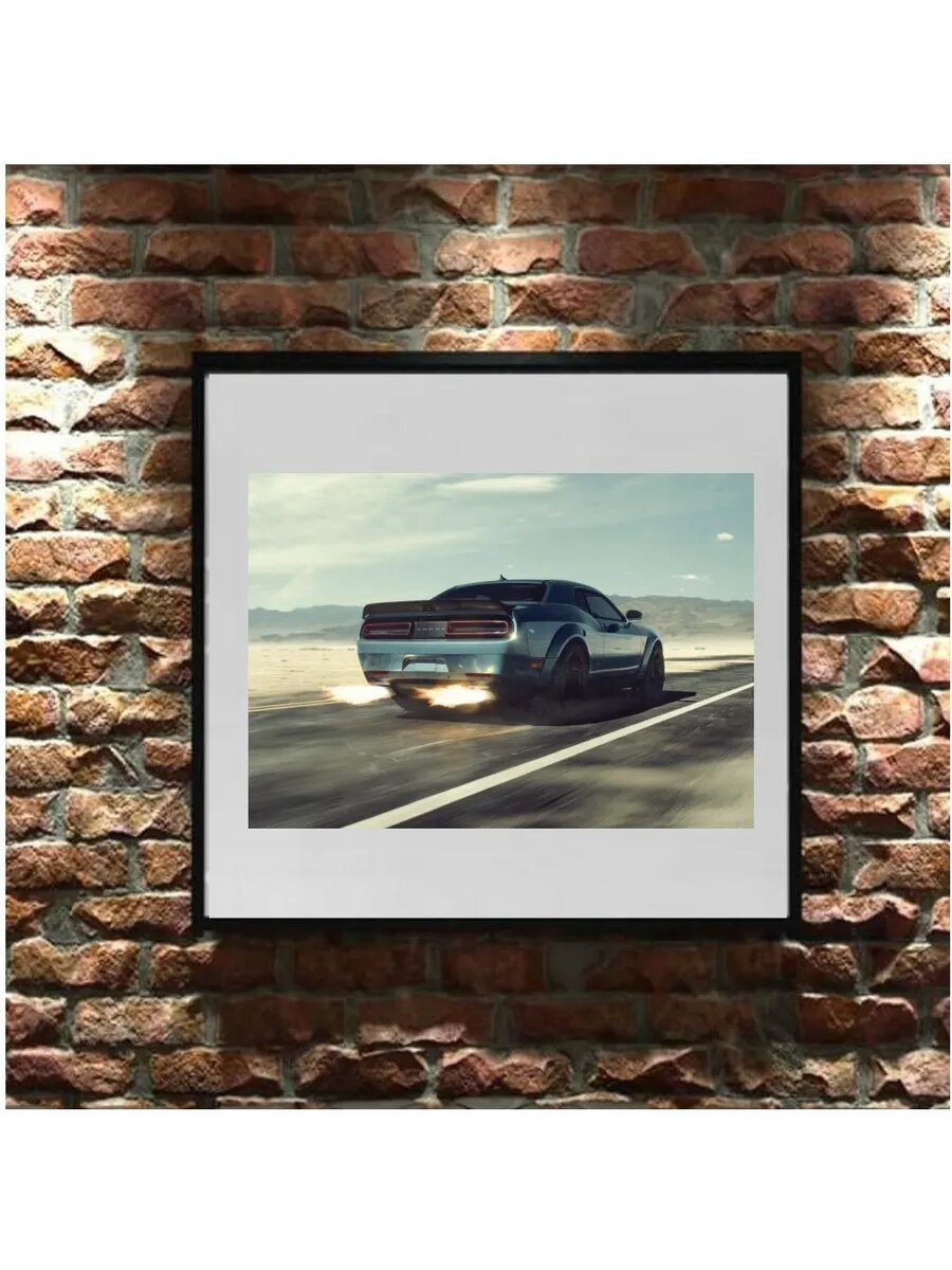 Постер "dodge challenger 4" от Cool Eshe