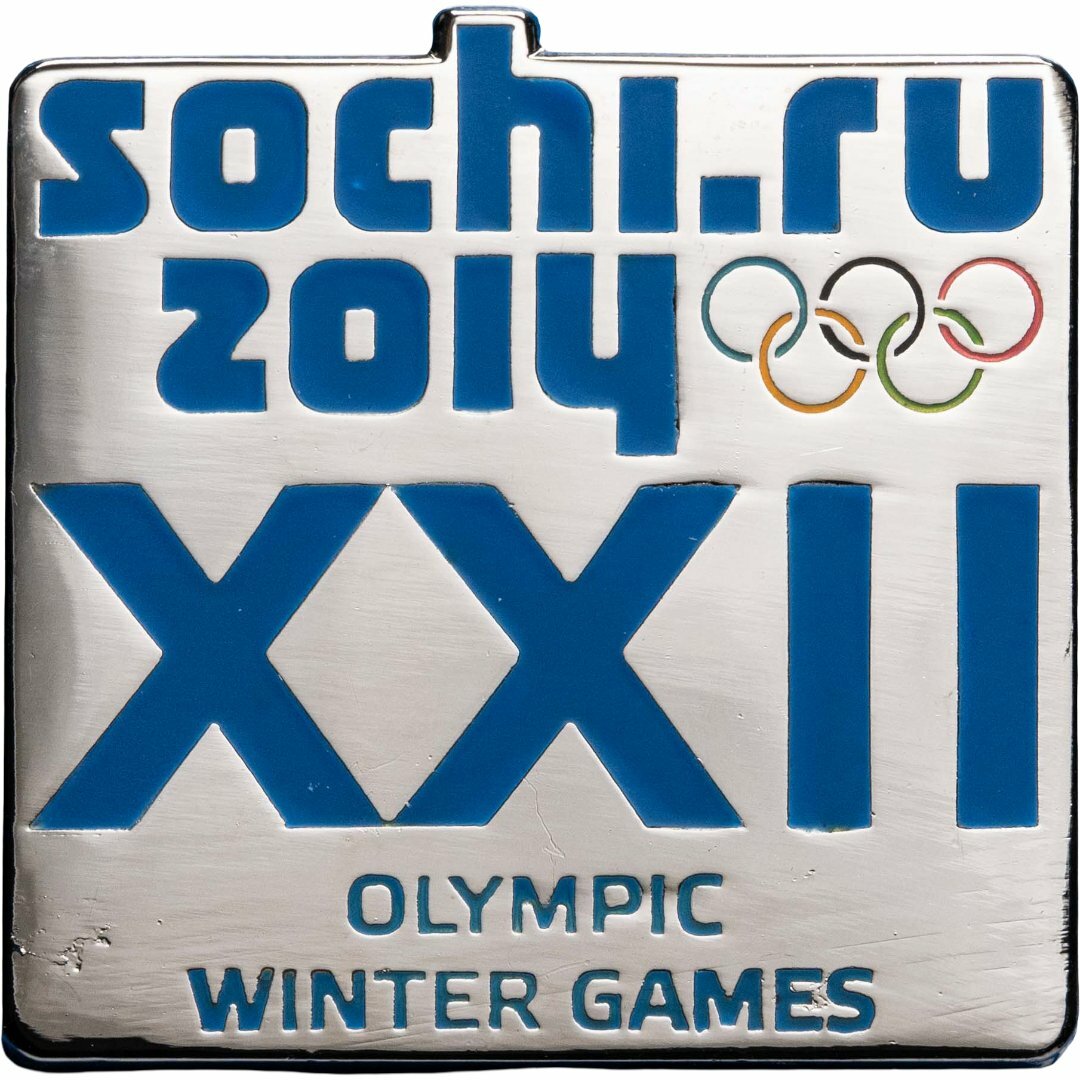 Значок РФ XXII Олимпийские Игры в Сочи 2014