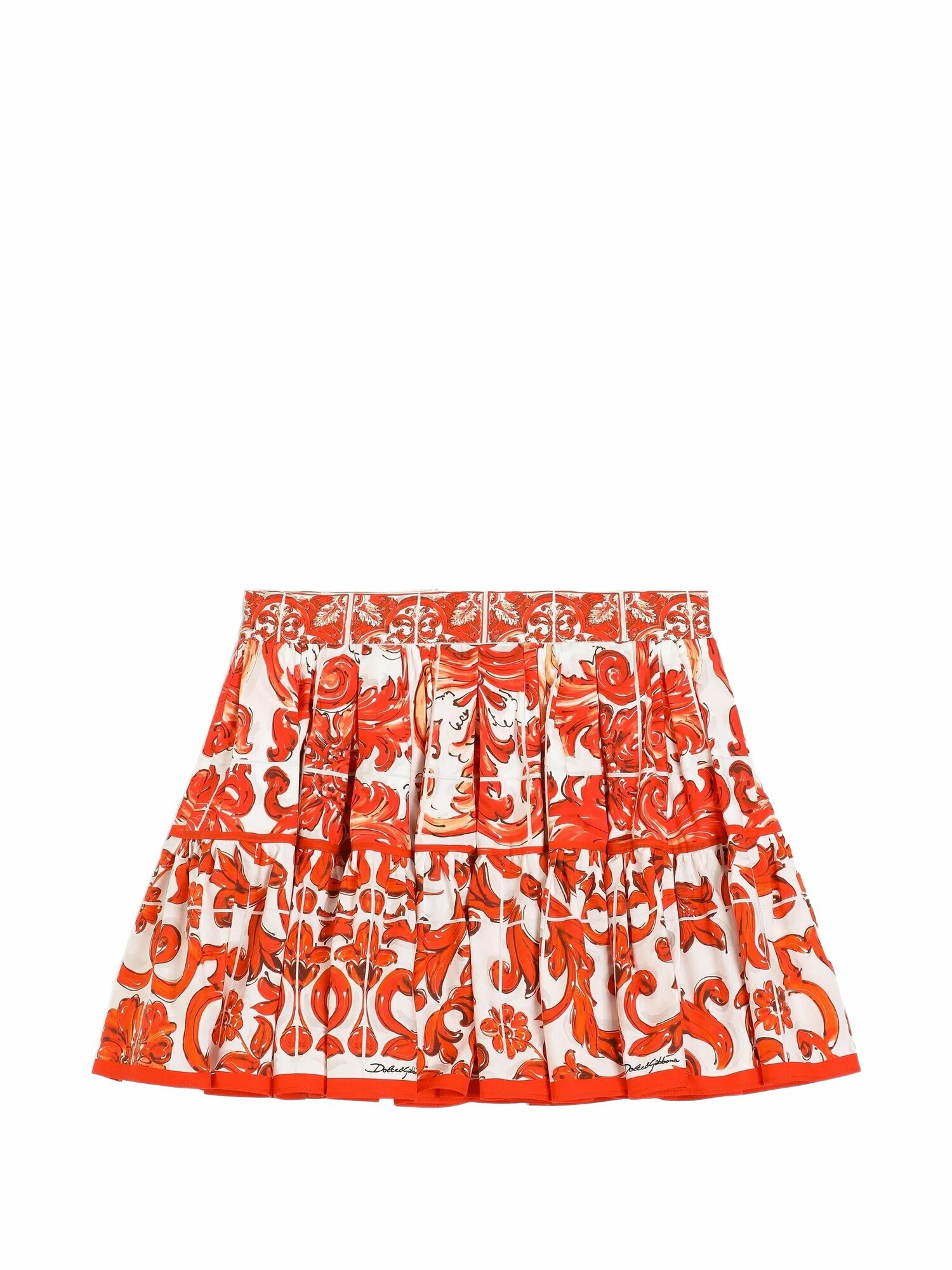 Юбка Majolica-print poplin skirt