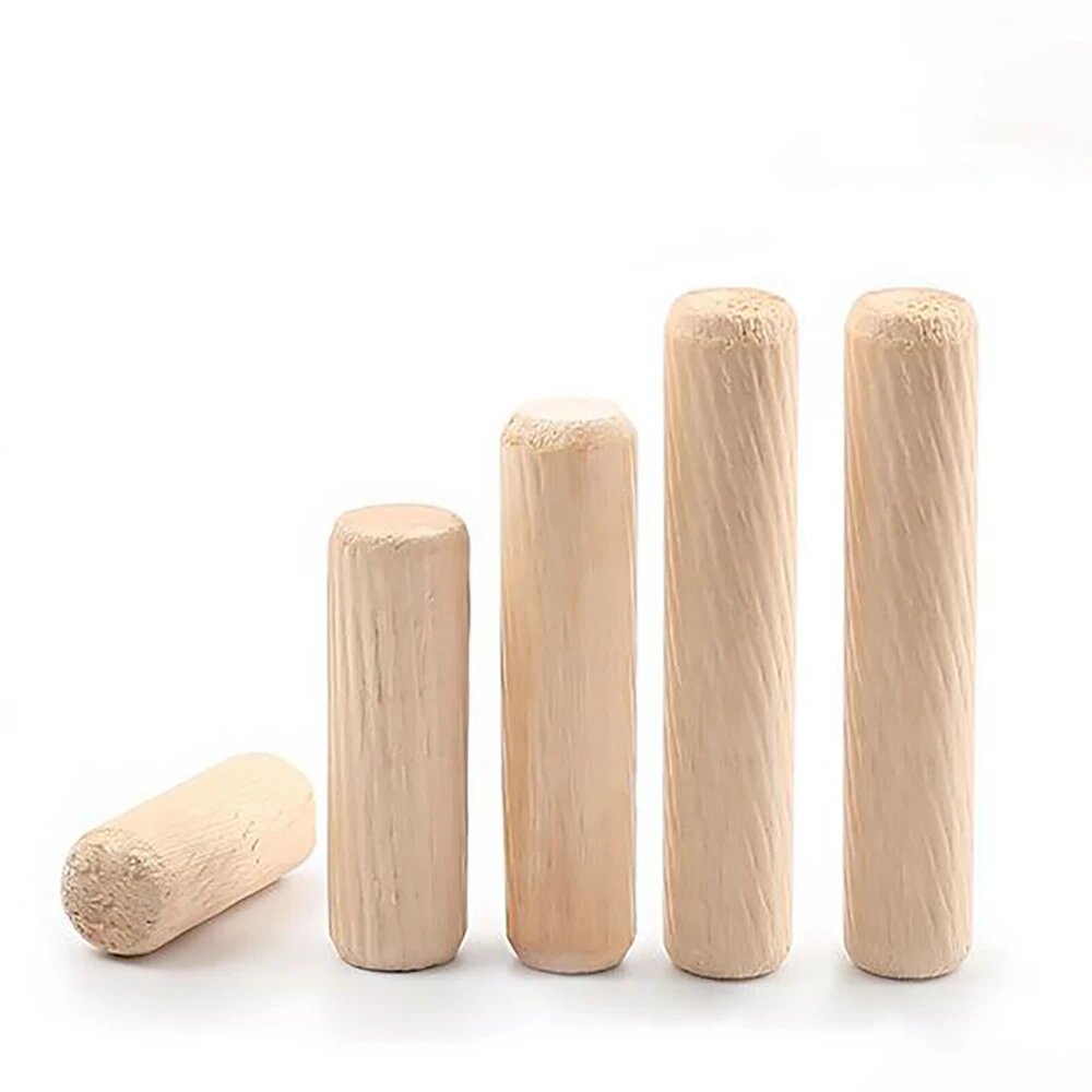 Деревянные дюбели NINDEJIN M5 M6 M8 M10 M8x60mm 100pcs