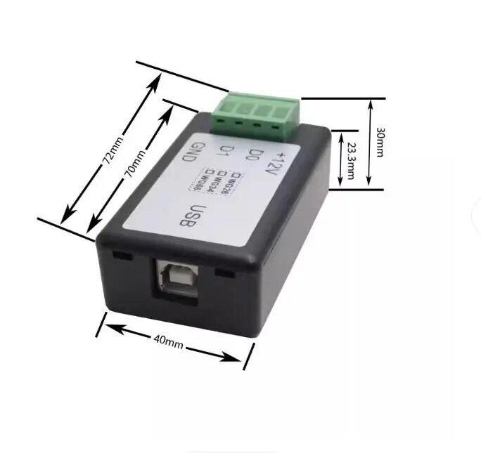 Конвертер Wiegand в USB Model1