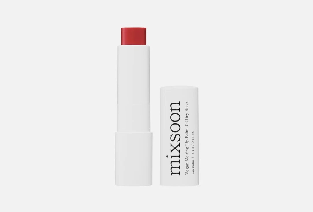 Mixsoon Vegan Melting Бальзам для губ 4.1 г 02, Dry rose