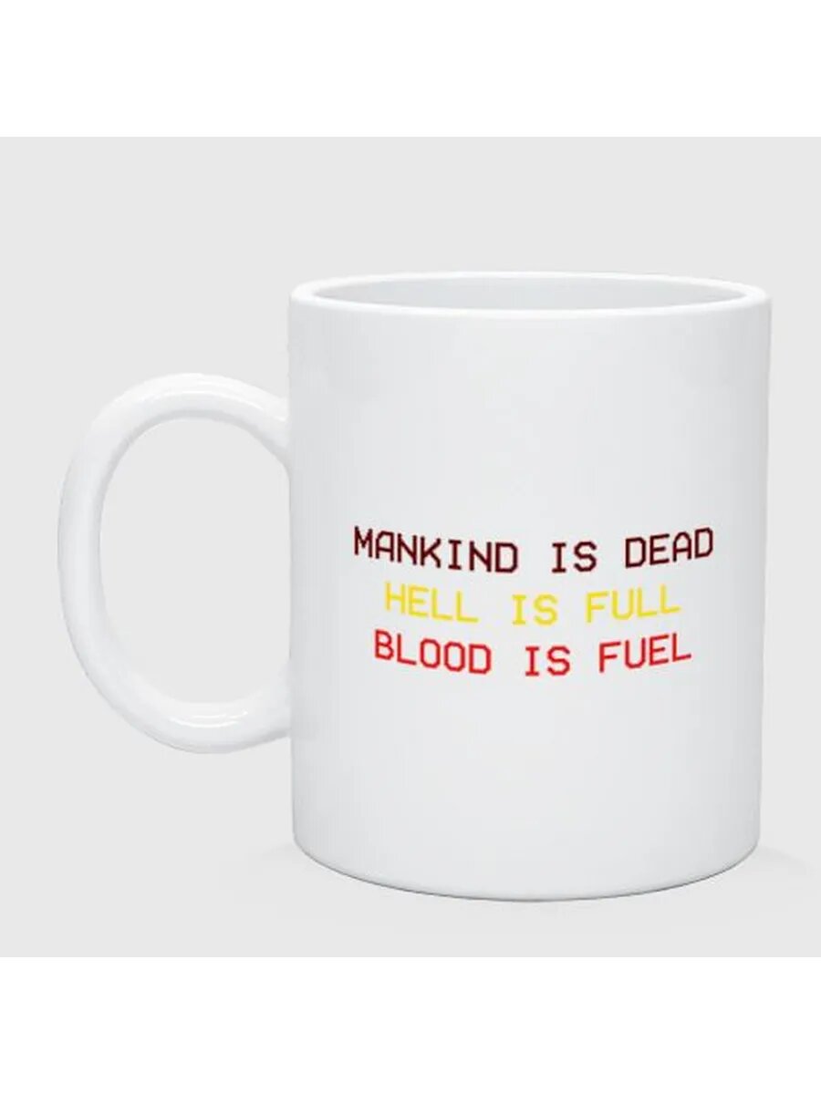 Ultrakill mankind is dead Кружка
