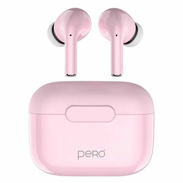 Наушники True Wireless Pero TWS06 COMFORT розовый
