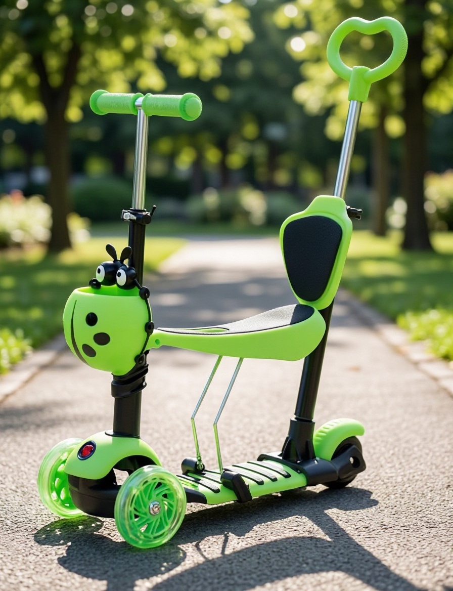 Самокат трехколесный Slider "Rider Neon",120/90, для мальчика и девочки