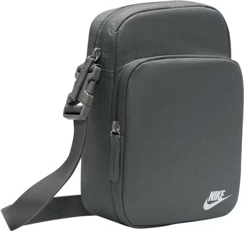 Сумка кросс-боди NIKE NK HERITAGE CROSSBODY, фактура гладкая, серый — фото 1