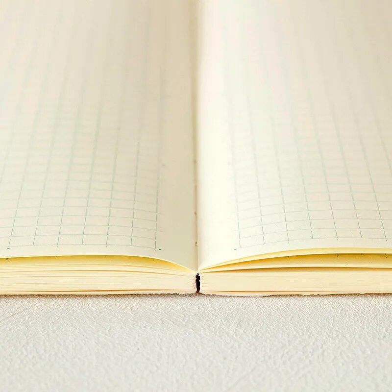 MIDORI MD блокнот Бежевый, A6 grid notebook — фото 1