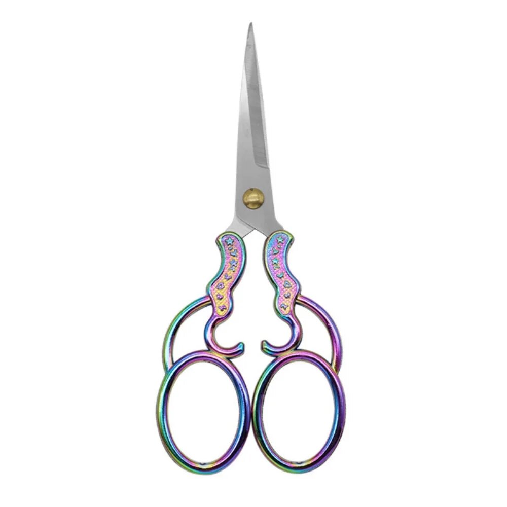 Ножницы Color titanium, цветочный узор