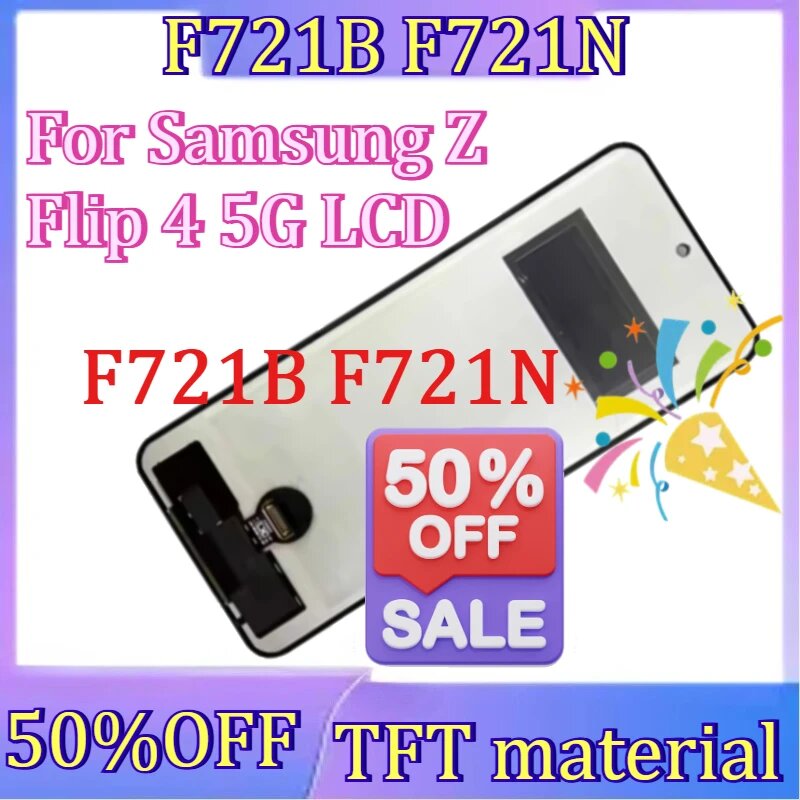 Новый TFT-экран для Samsung Galaxy Z Flip4 F721B F721N, замена LCD-дисплея для Samsung Z Flip 4 5G в сборе