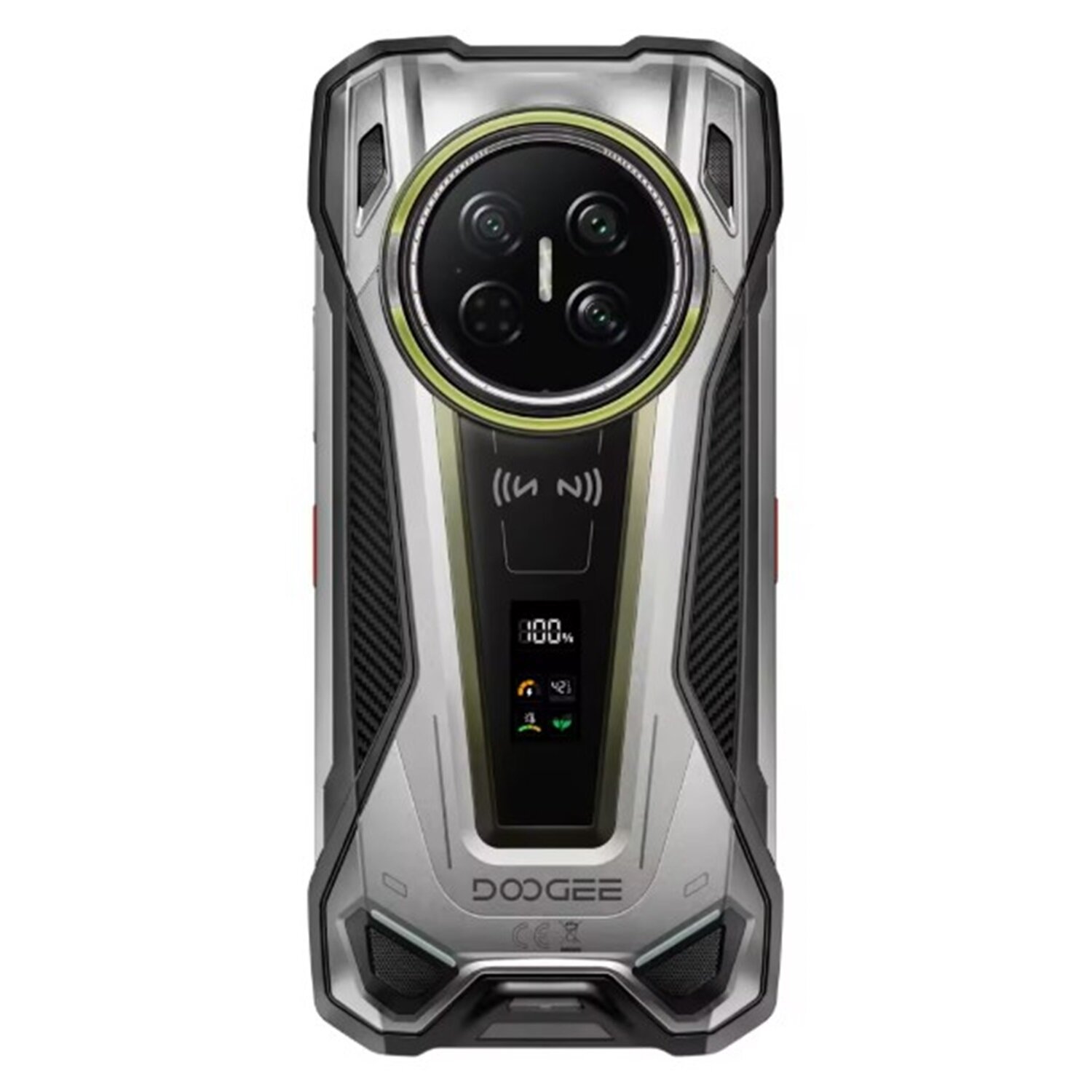 DOOGEE V Max 2 Pro — защищенный смартфон на Android 16 с 6,78-дюймовым FHD-дисплеем, 48 (16+32) ГБ памяти, 1 ТБ аккумулятором 22000 мАч — серый/черный/титановый.