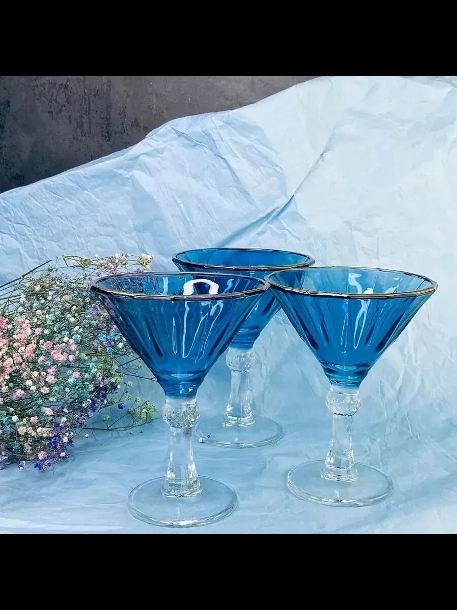 Креманки 6 шт, стеклянные, 205 мл