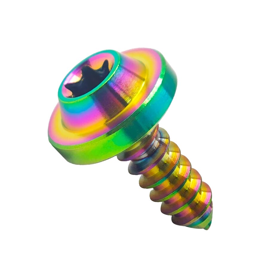 Титановые болты M4 x 12 15 мм, M5 x 15 18 мм Torx М4, Мульти, Colorful, 12 мм