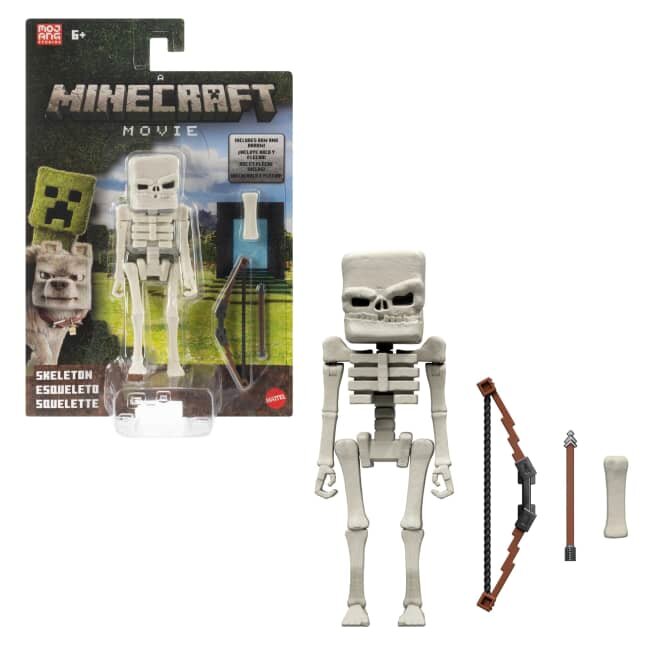 Фигурка Mattel "Minecraft Skeleton", 10 см, из пластика, унисекс, от 4 лет