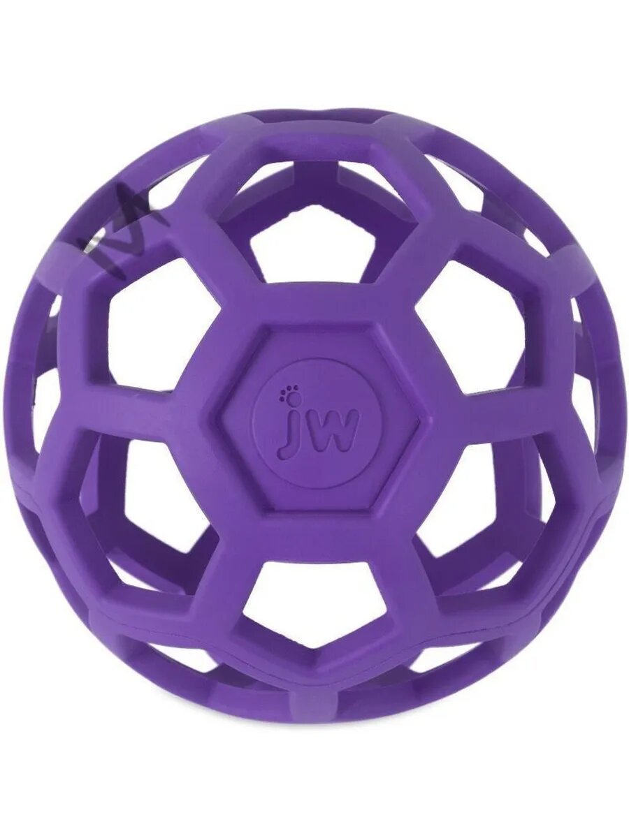 Игрушка для собак мяч JW Hol-ee Roller Large, 13 см, Фиолетовый