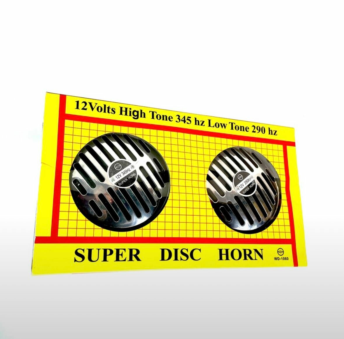 Автомобильные разнотональные электрические сигналы Super Horn Bosch (Бош), хромированные, 290-345Hz, 2шт