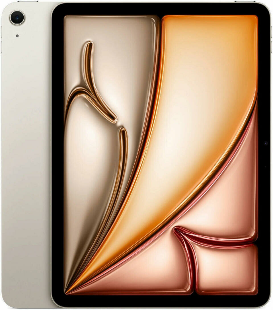 Планшет Apple iPad Air 11 M3 (2025), 128Gb, Wi-Fi + Cellular, Starlight (Сияющая звезда/Бежевый)