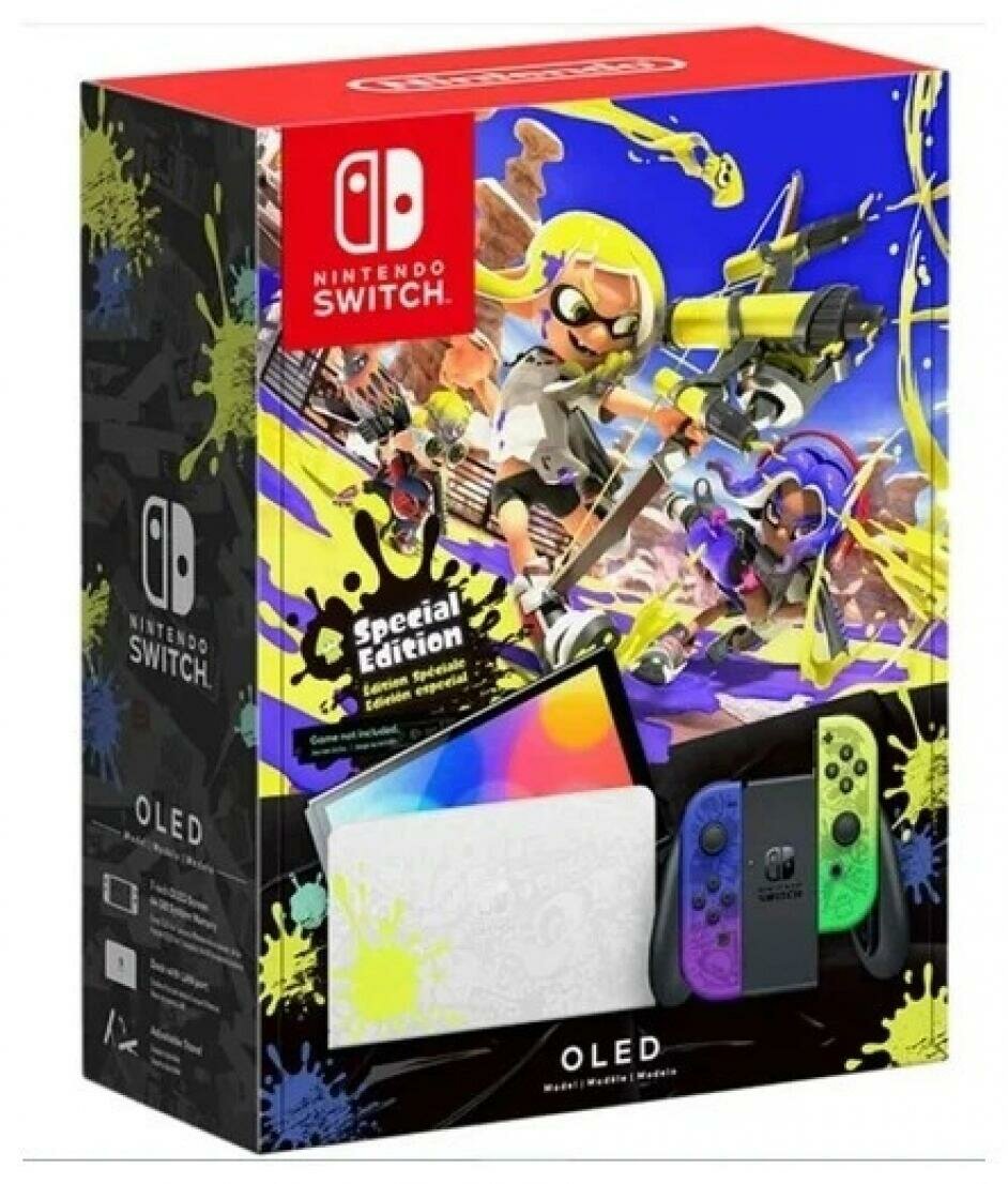 Игровая приставка Nintendo Switch OLED, 64Gb, Splatoon 3 Edition