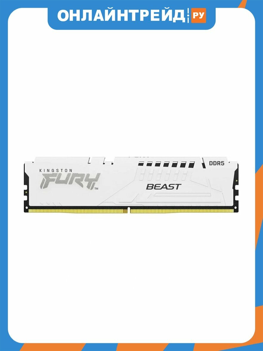 Оперативная память Kingston FURY Beast White XMP 16Gb DDR5-5600 DIMM (KF556C40BW-16)