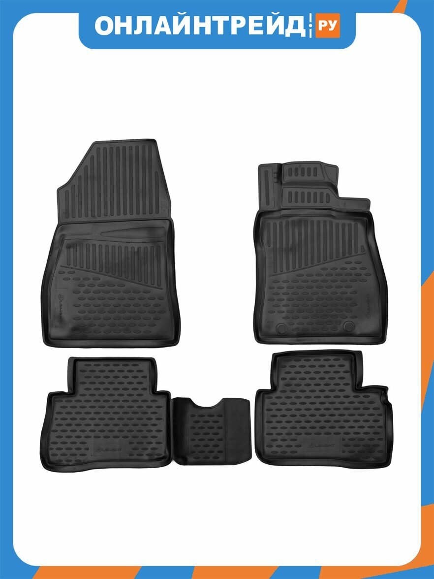 Коврики 3D в салон Element для NISSAN Juke Mk.1 2010-2019, П. Р. кросс, полиуретан, 4шт