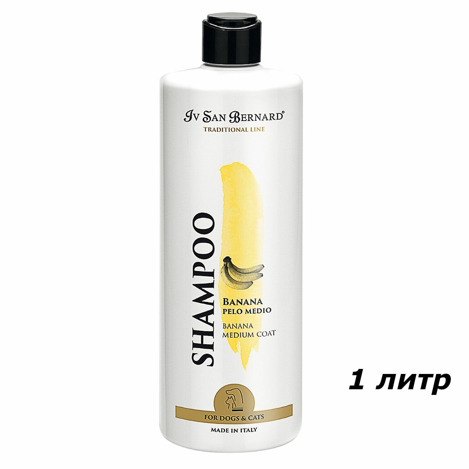 ISB Traditional Line Banana Шампунь для собак и кошек, для шерсти средней длины 1 литр