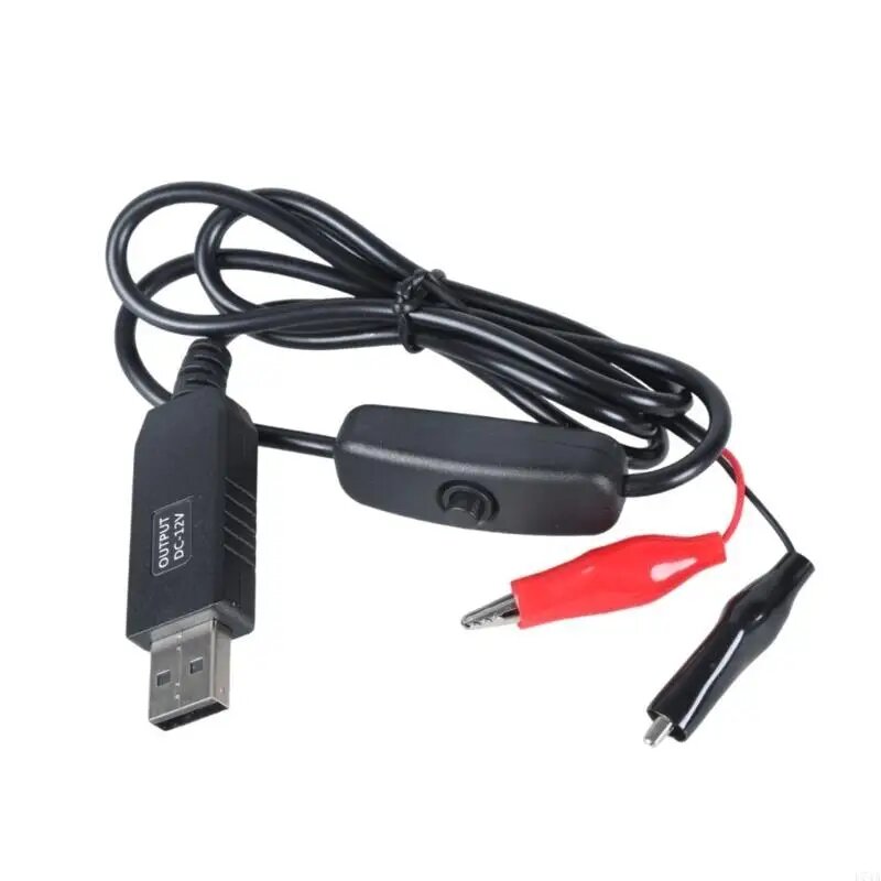 USB к крокодилам кабель 18AWG для электроники 5V2A 12В